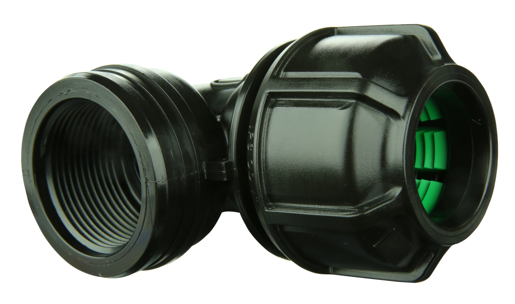 Philmac Compression 90° Service Elbow IPS-OD, PE-FNPT — American GrazingLands Services LLC